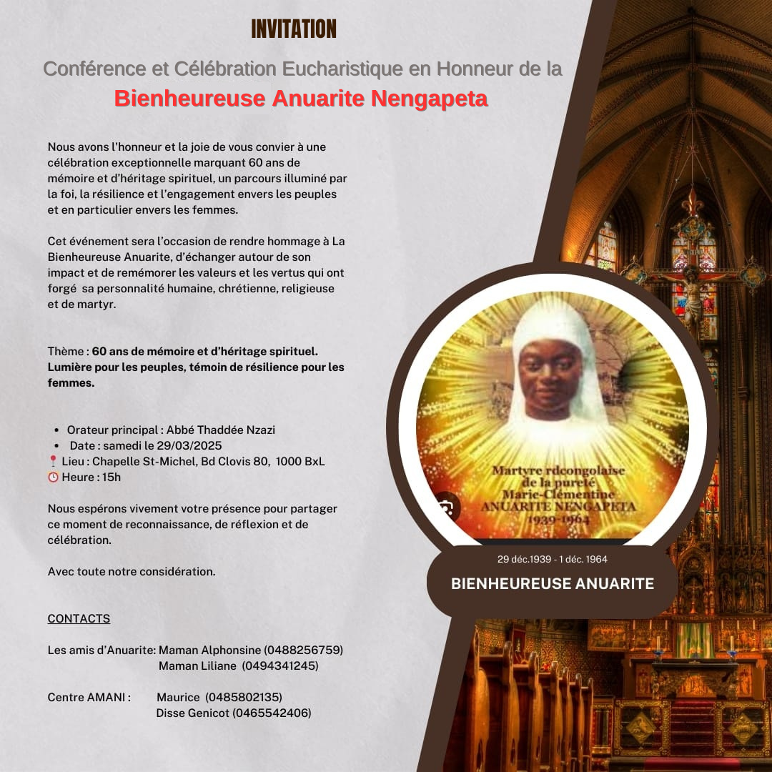 Conférence et célébration eucharistique en honneur de la Bienheureuse ...